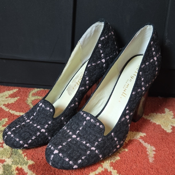 bettye muller | Shoes | Bettye Muller Wool Plaid Loafer Style Heels ...